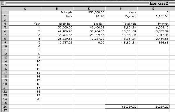 Microsoft Excel Tutorial #1